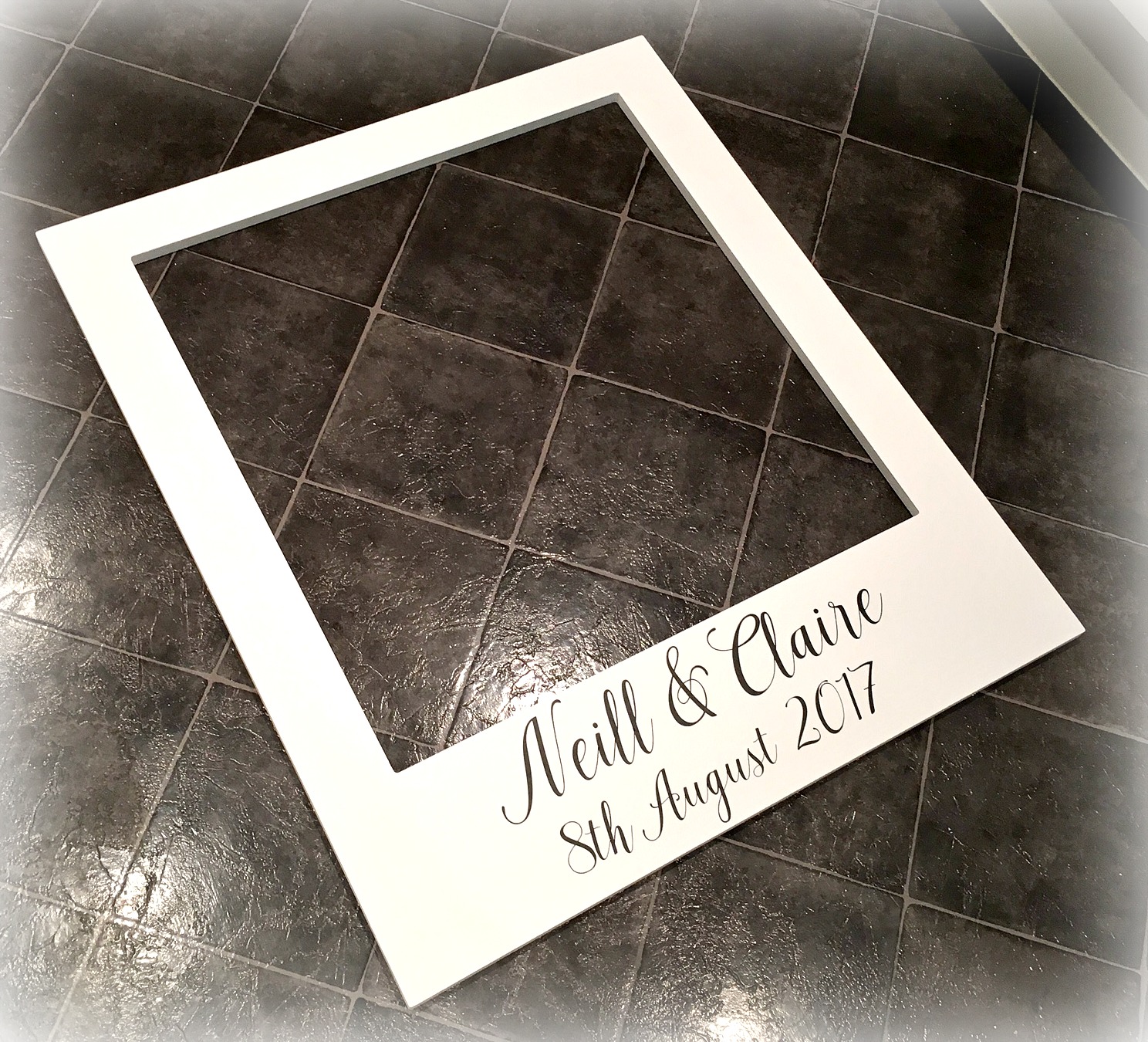 Extra Large Polaroid Frame Prop - Sparkles & Glitter